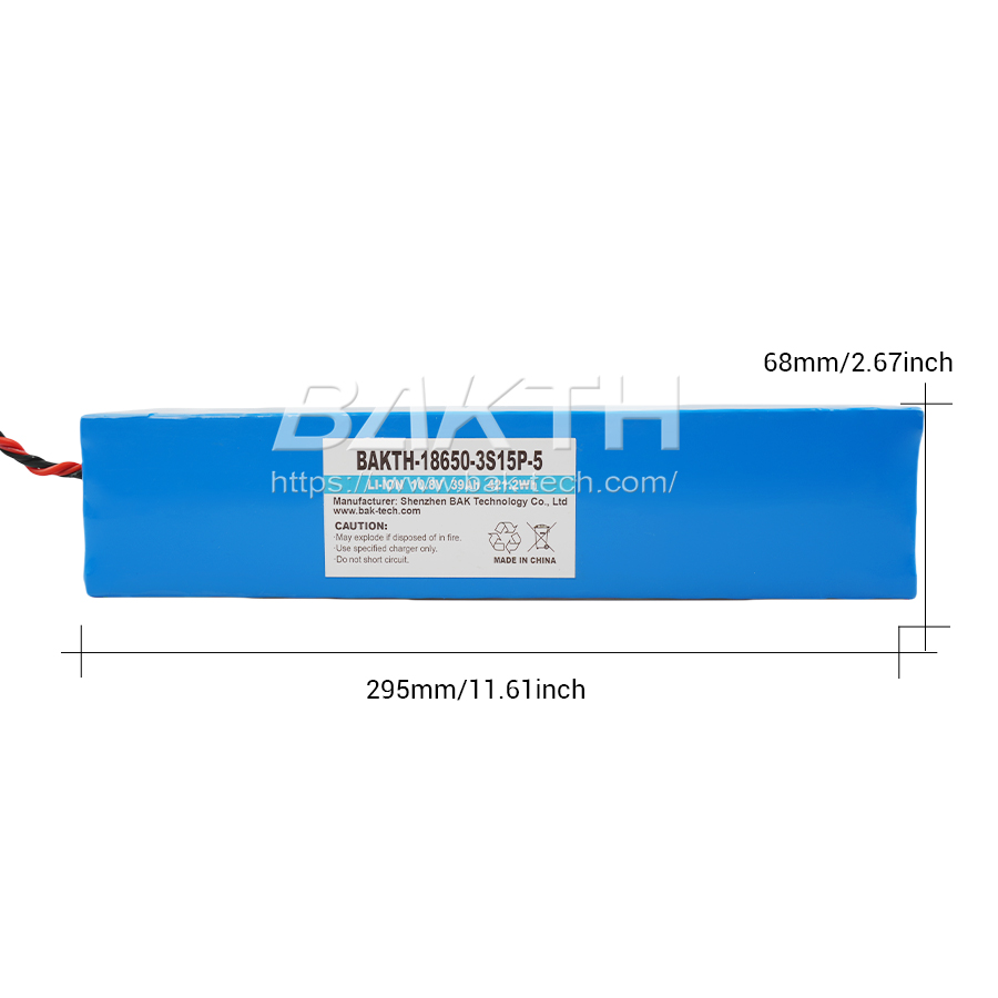 BAKTH-18650-3S15P-5, 10.8V, 39Ah, 421.2Wh-BAKTH_ES